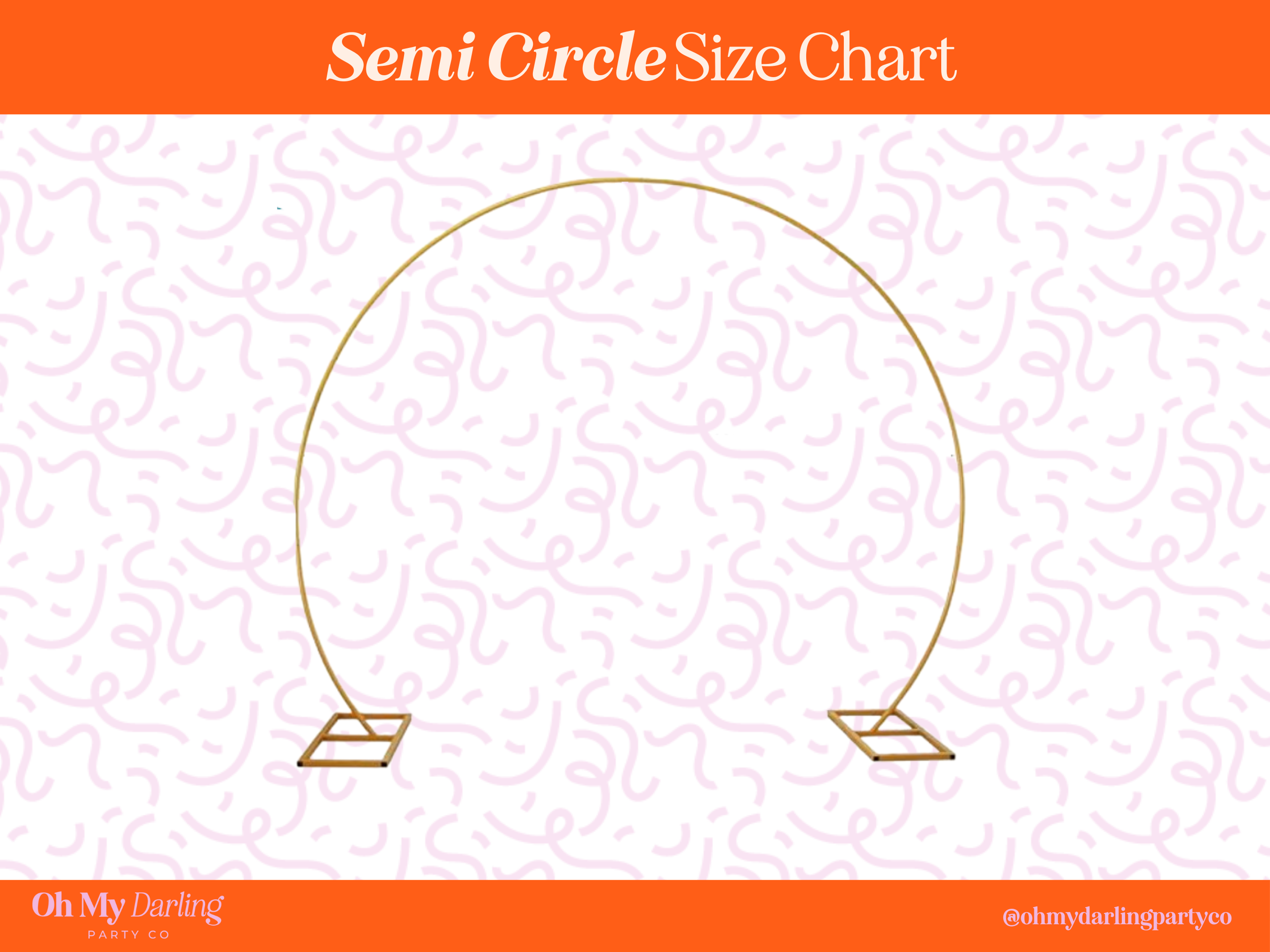 Semi Circle Stands | Fringe Backdrop & Party Decor – Oh My Darling Party Co