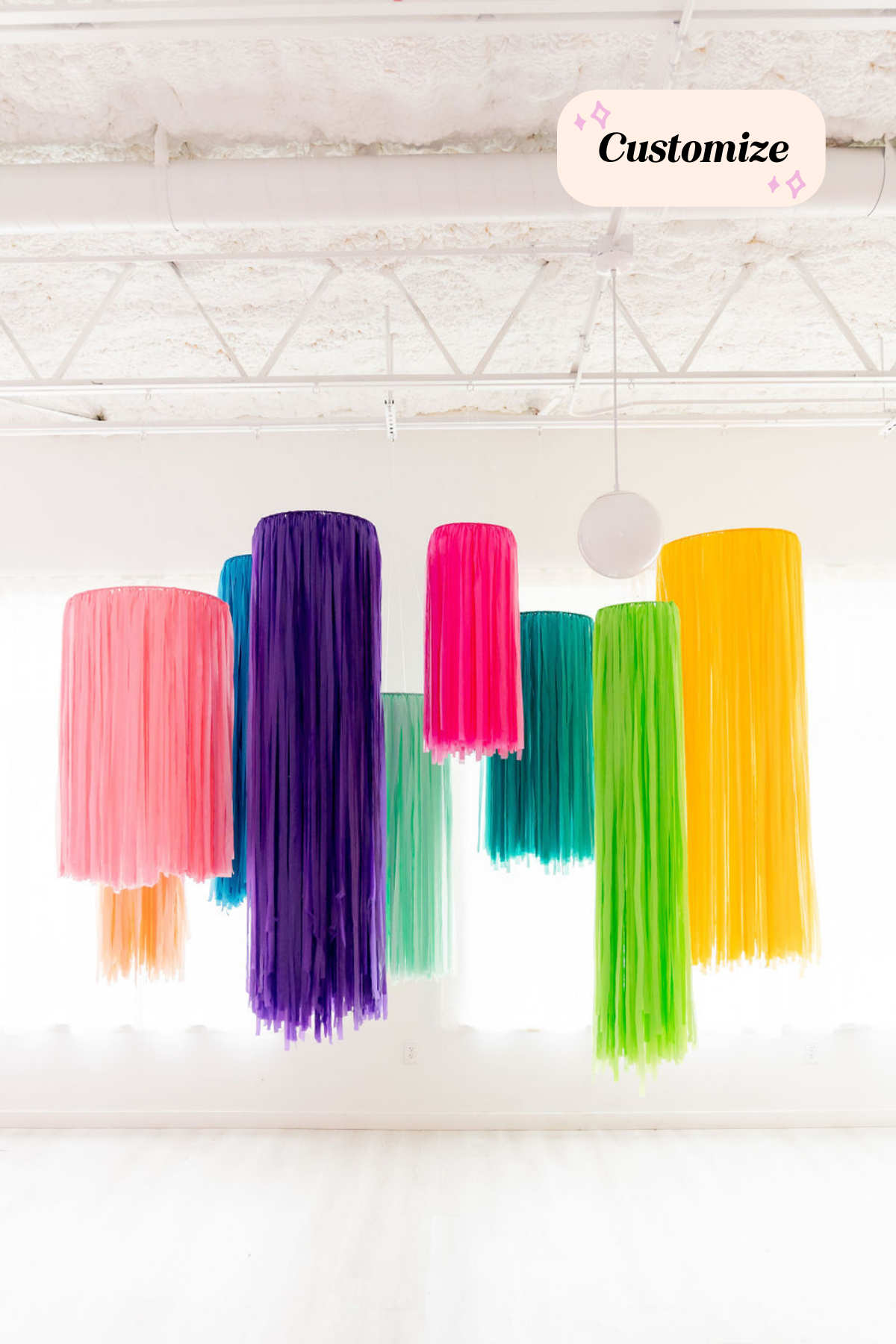Individual Custom Aerial Fringe Rings exclusive at Oh My Darling Party