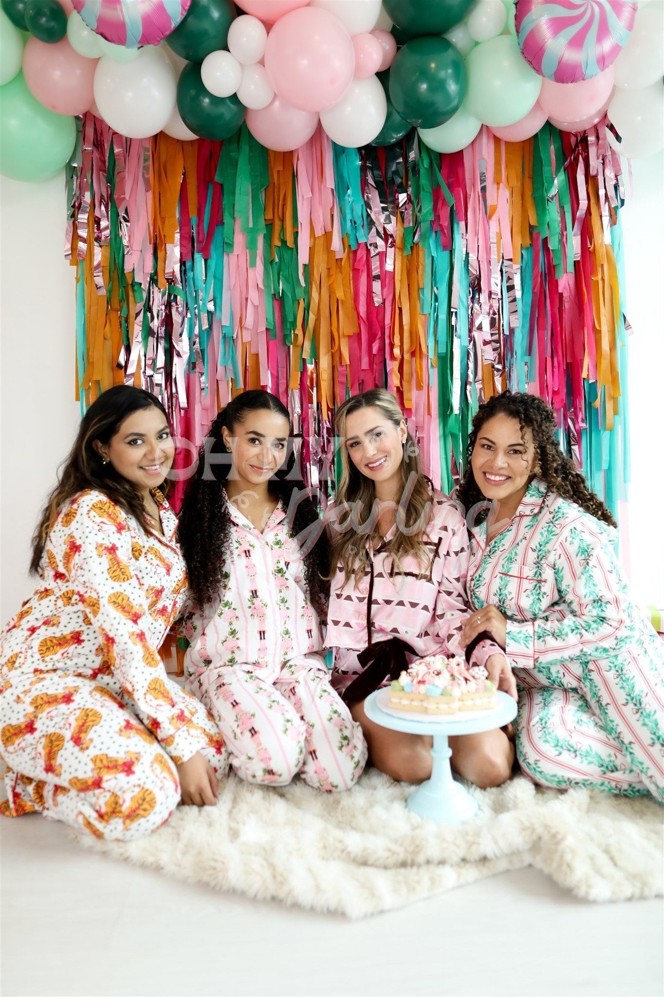 All My Jingle Ladies Fringe Backdrop Oh My Darling Party Co