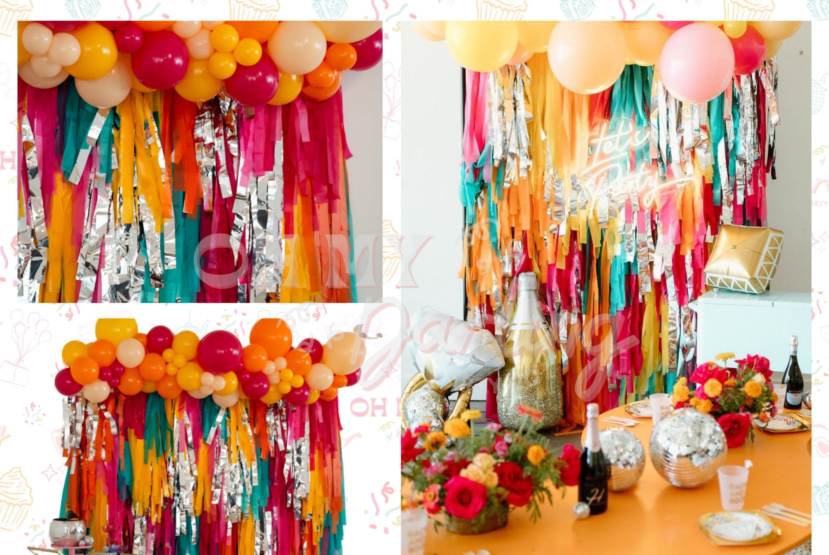 Metallic Backdrop – Oh My Darling Party Co