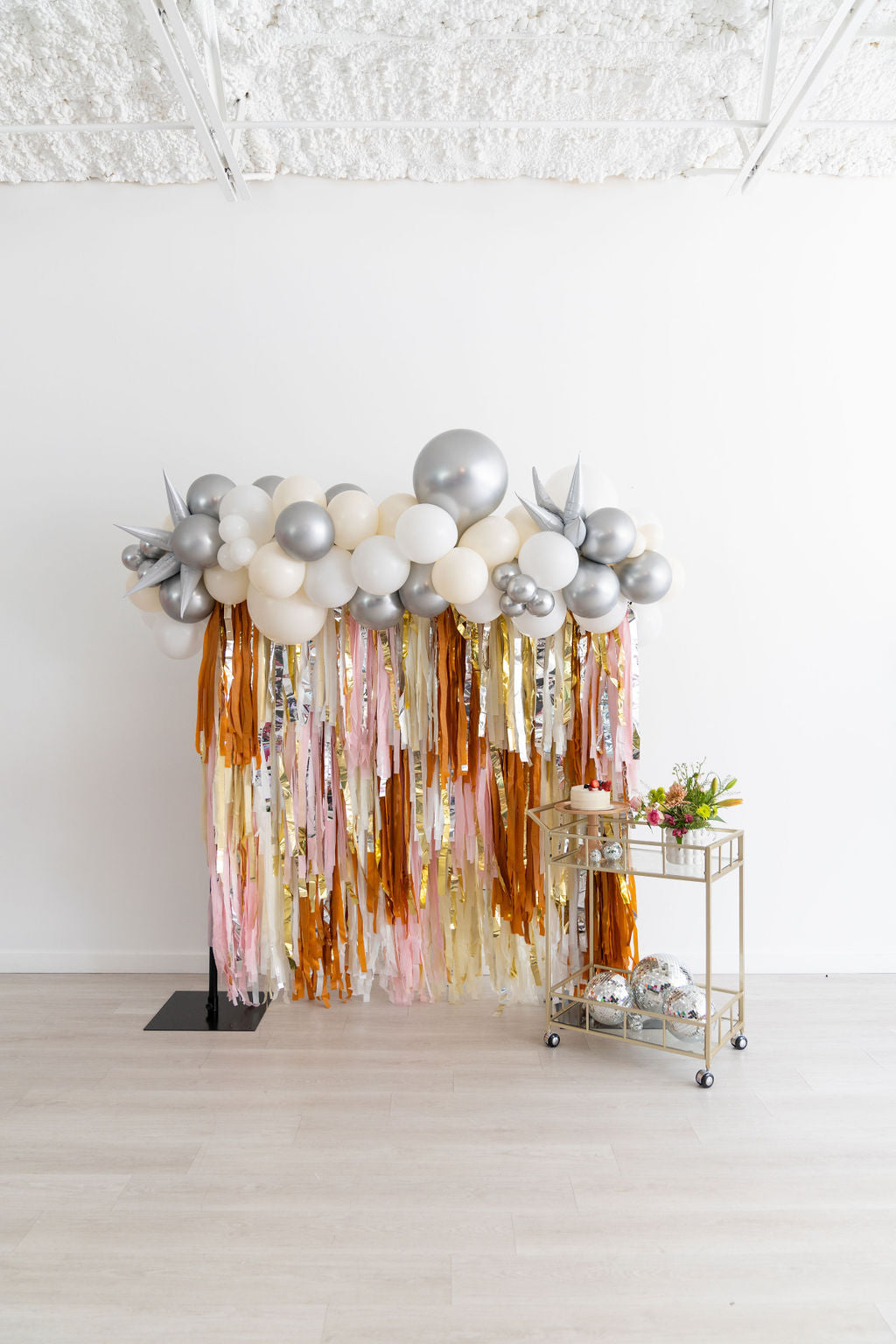 A Very Boho Christmas Fringe Backdrop exclusive at Oh My Darling Party