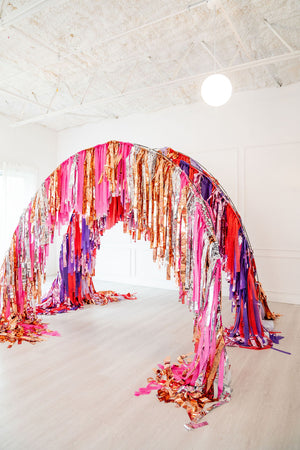 Arch Fringe of Love Tunnel Installation exclusive at Oh My Darling