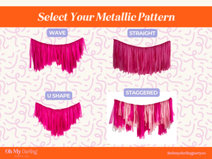 Custom Aerial Ceiling Fringe Strand exclusive at Oh My Darling Party