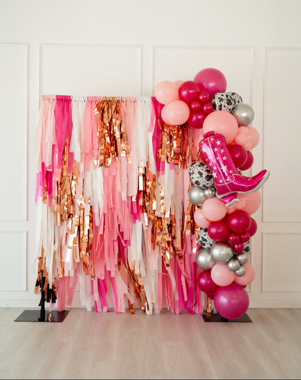 Let's Get Rowdy Fringe Backdrop exclusive at Oh My Darling Party Co